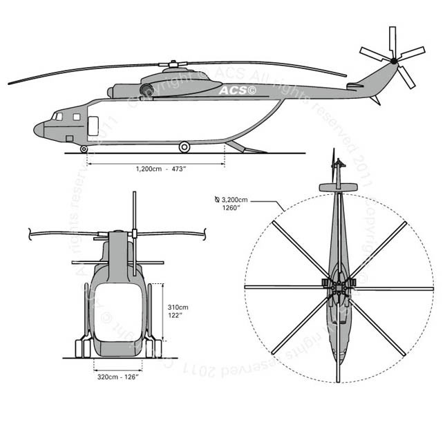 Mil Mi-26 Cargo Helicopter - Air Charter Service